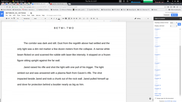 Using Google Docs For Novel Writing – Ken-McConnell.com